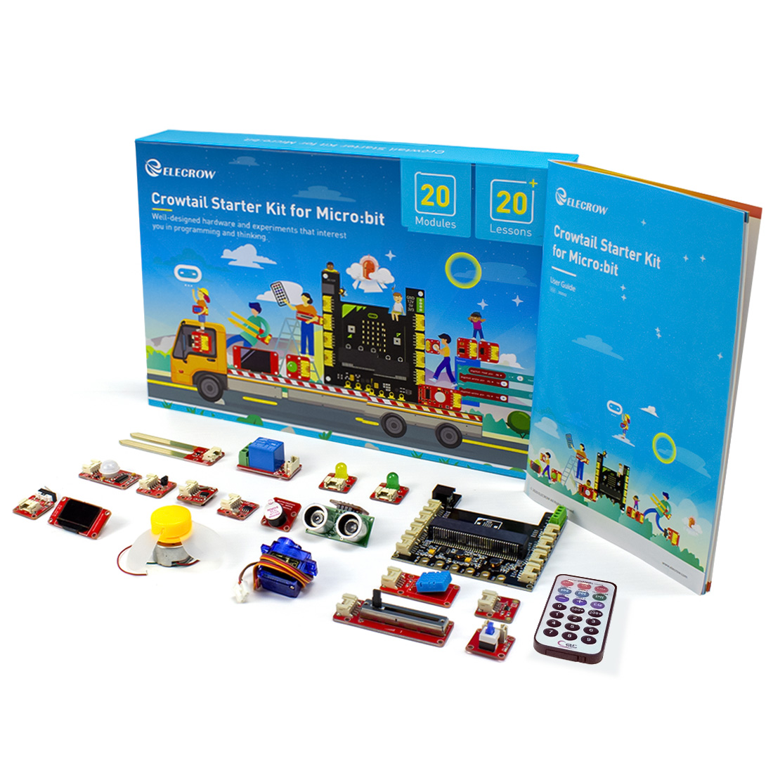 Based On Arduino This Crowtail Starter Kit Includes 20 Interesting
