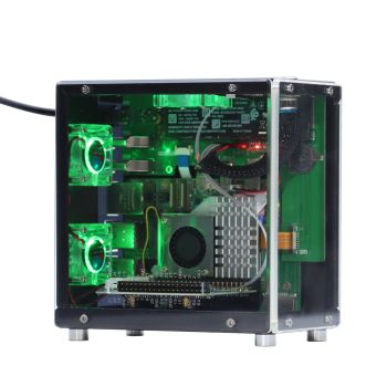 Small Mini PC Case With 0.96” OLED Screen For Raspberry Pi/Jetson Nano
