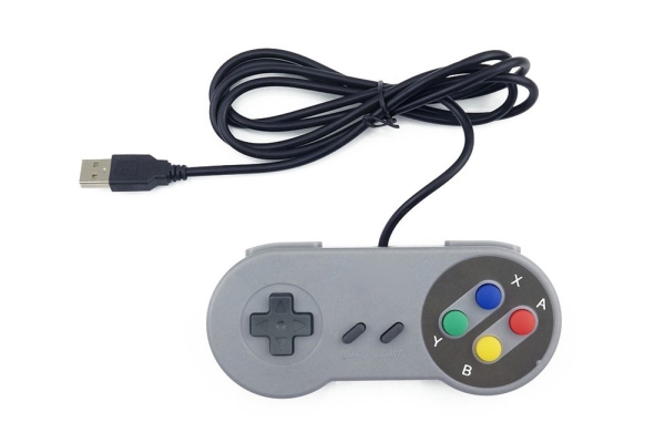 SNES USB Famicom Colored Super Nintendo Style Controller for PC/MAC
