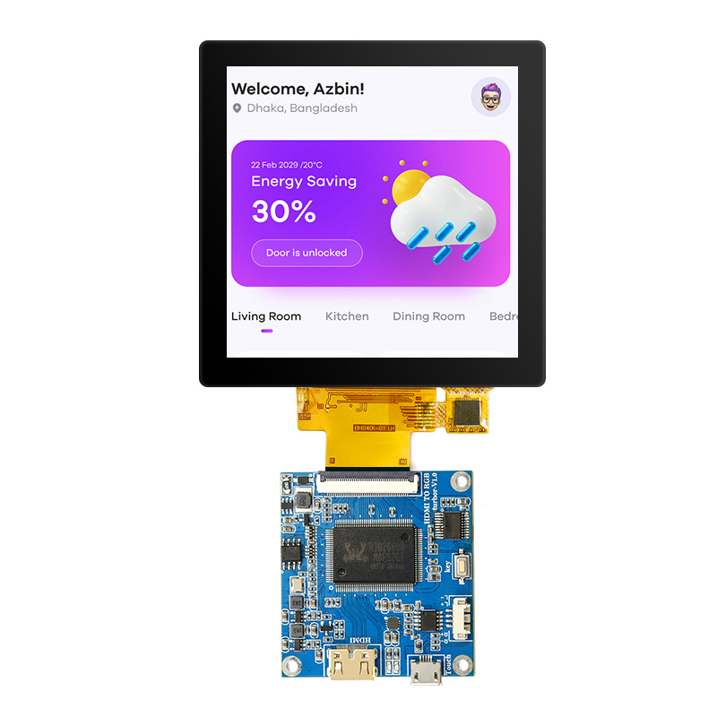 4inch Square IPS Display, 480*480 Capacitive SPI+RGB LCD Touch Screen ...