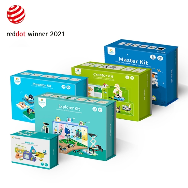 Crowbits gift pack contains 5 kits, children can start learning programming from easy to ...