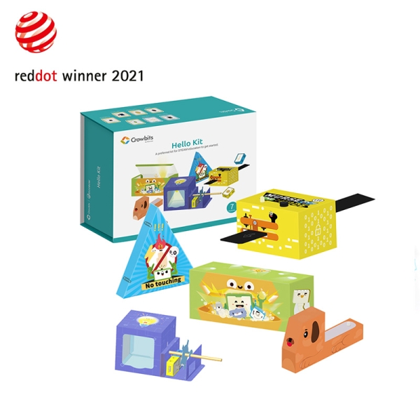 Crowbits Hello Kit is a versatile STEM education kit for young learners. It features modular ...