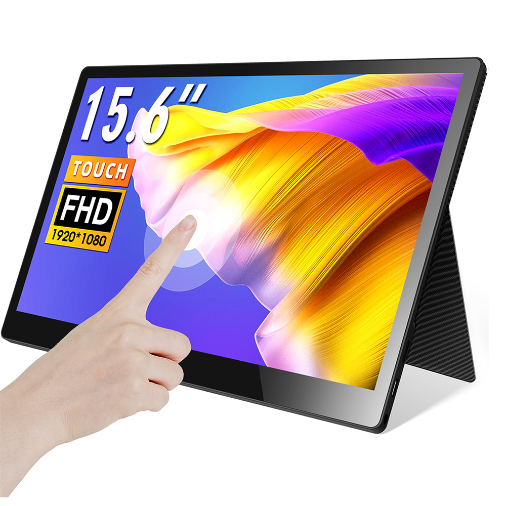CrowVi 15.6 Inch 1920x1080 HD IPS Portable Monitor with Touchscreen