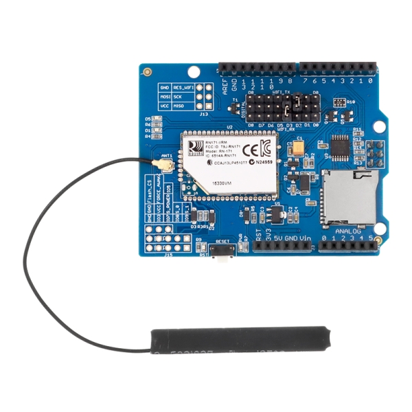 Wifi Shield connects your Arduino or Crowduino to the internet ...
