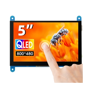 5 inch QLED Quantum Dot Display 800 x 480 Resistive Touch Screen