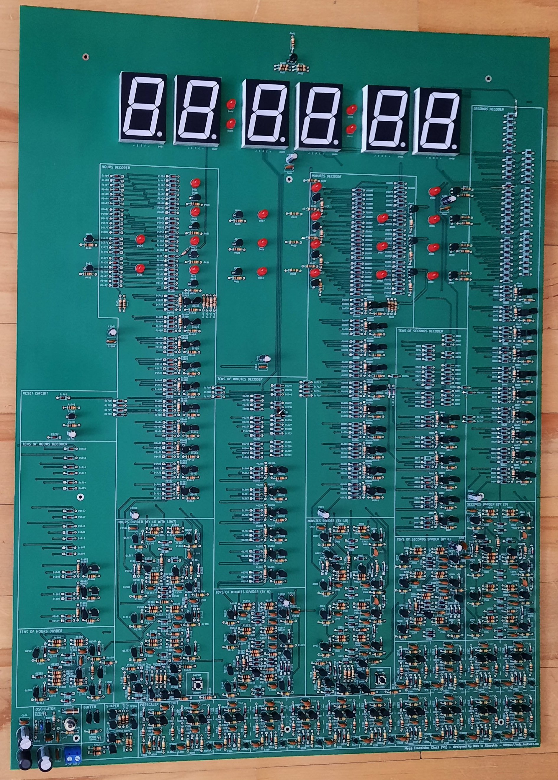 Mega Transistor Clock