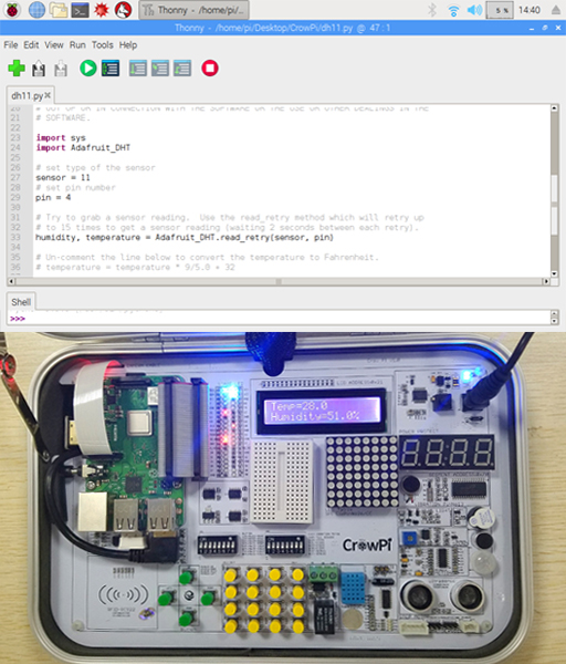 CrowPi- Compact Raspberry Pi Educational Kit