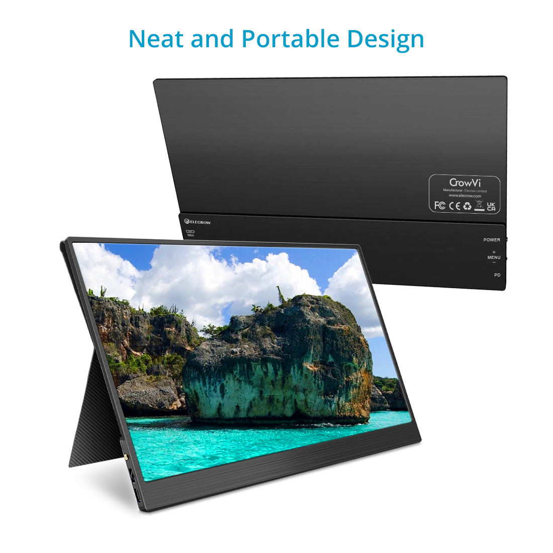 CrowVi 13.3 Inch 1920x1080 HD IPS Portable Monitor (non touchscreen)