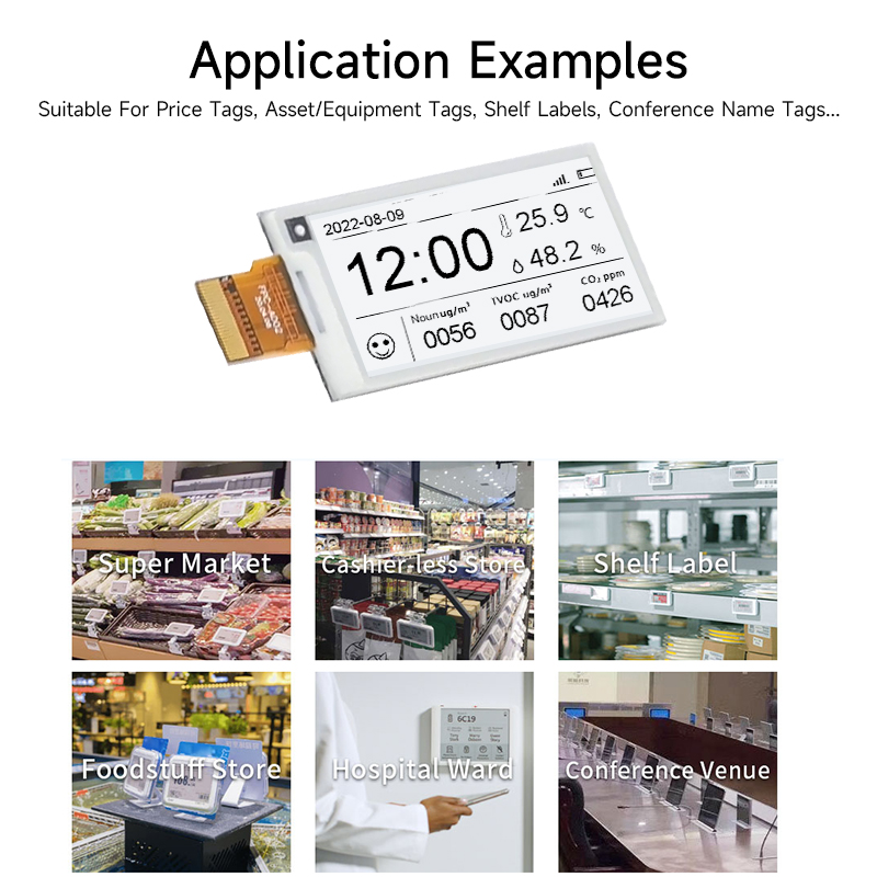 2.13 inch 122*250 E-paper Display Black/White E-Ink Display with SPI ...