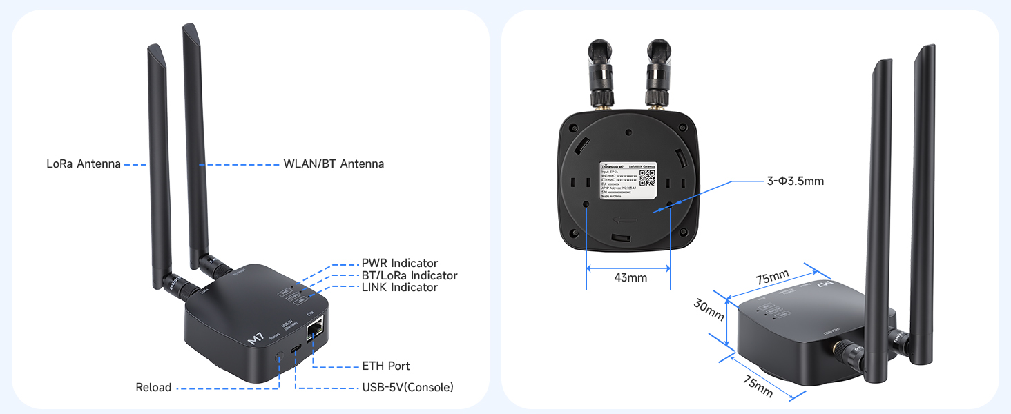 ThinkNode M7 Wireless Communication Gateway for Meshtastic Powered By ...