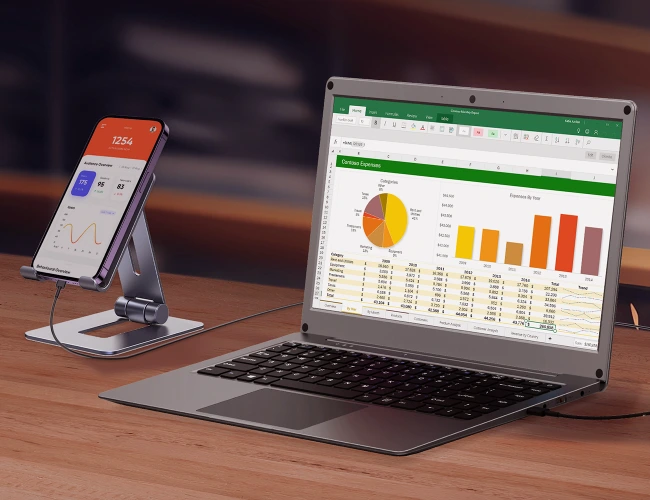 CrowView Note - Portable Monitor with Keyboard