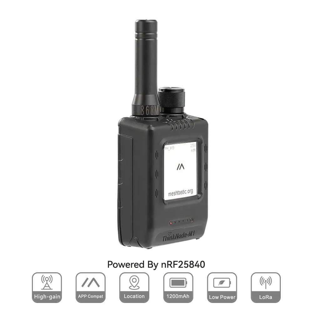 ThinkNode M1 Meshtastic (LoRa) Signal Transceiver Powered By nRF52840 with 1.54" Screen Support ...