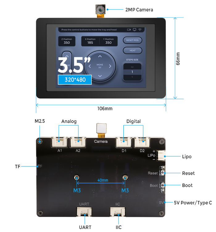 ESP Terminal with 3.5inch SPI Capacitive Touch Display - Elecrow Wiki