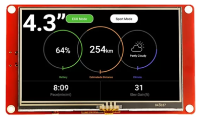 ESP32 Display 4.3'' Intelligent Touch Screen Wi-Fi&BLE 480*272 HMI ...